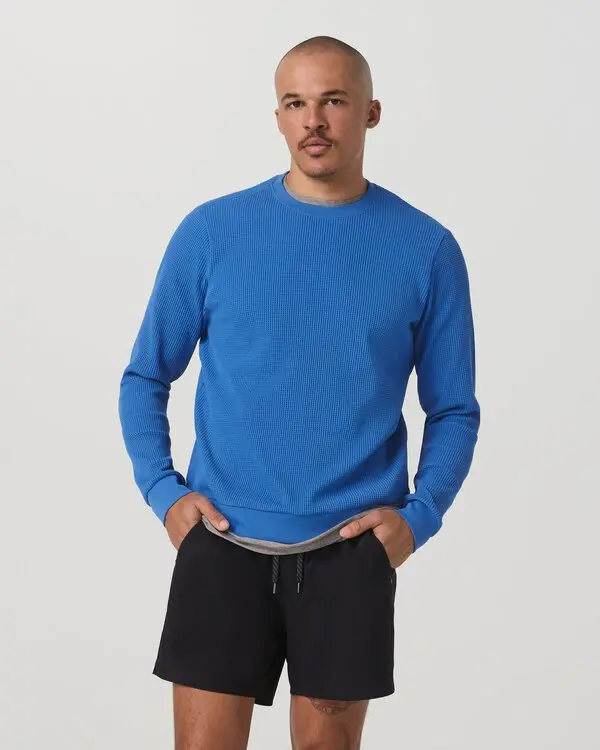 Vuori Jamestown Crew Neck T-shirt - Court Blue
