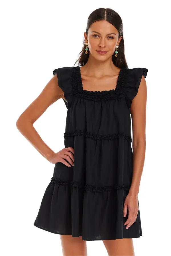 Allison New York Faye Mini Dress - Black | Editorialist