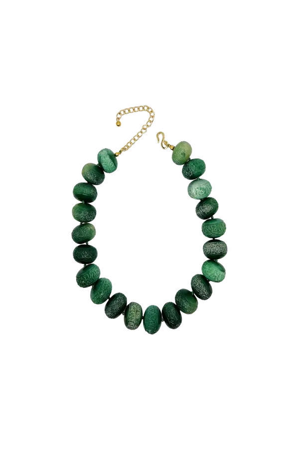 KENNETH JAY LANE Jade Bead Necklace - Red