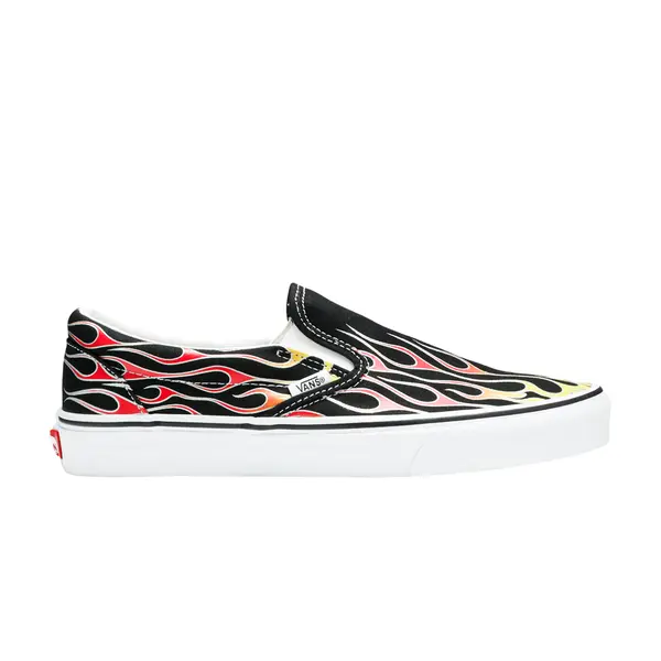 VANS Classic Slip-on Mash Up Flames - Black