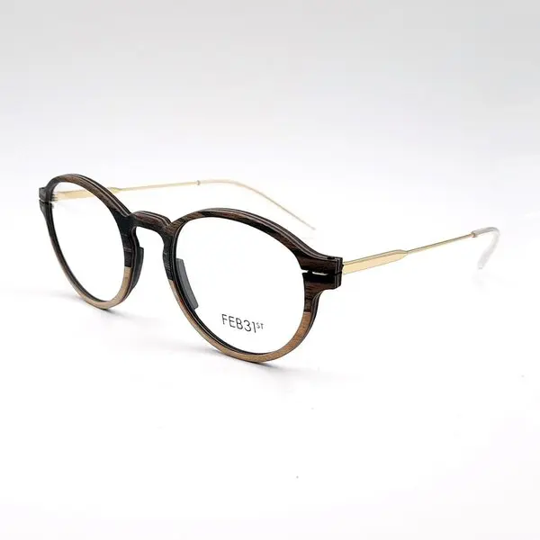 FEB31ST Henry Round Eyeglasses - Brown