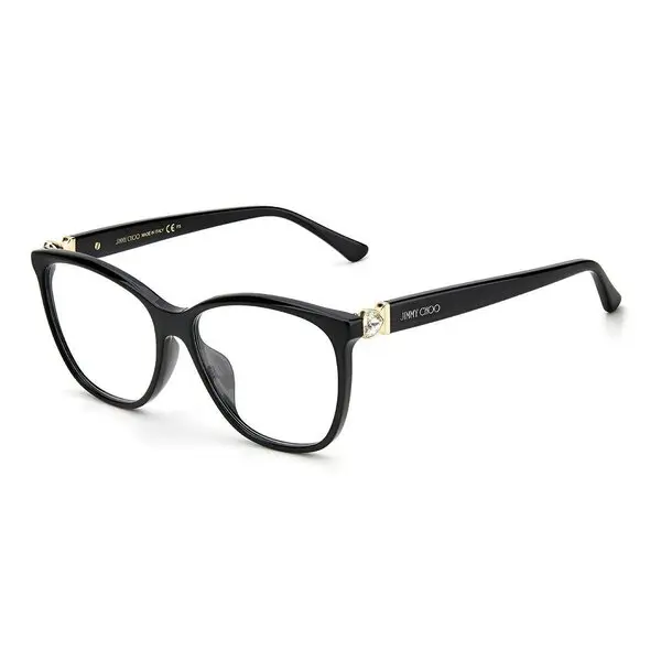 JIMMY CHOO Square Eyeglasses - Black
