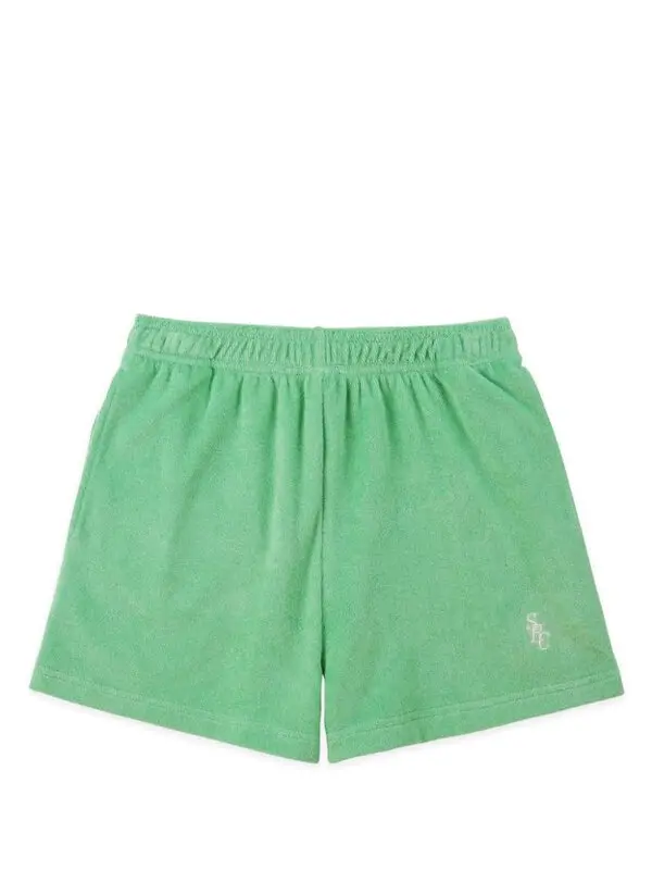 SPORTY & RICH Cotton Track Shorts