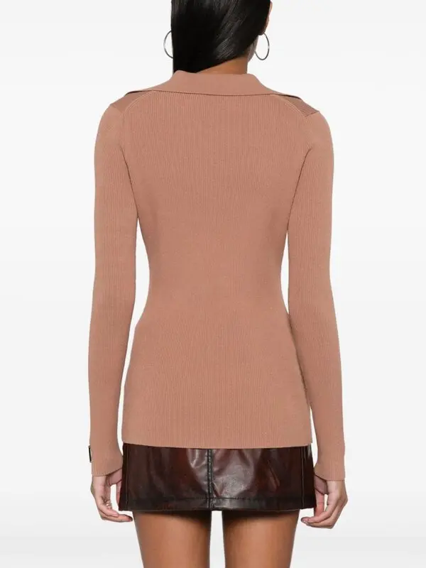 Calvin Klein Fine-ribbed Jumper - Brown