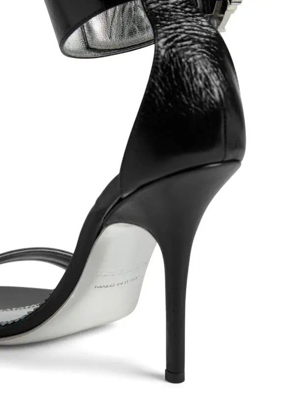 Dsquared2 Logo-plaque Leather Sandals