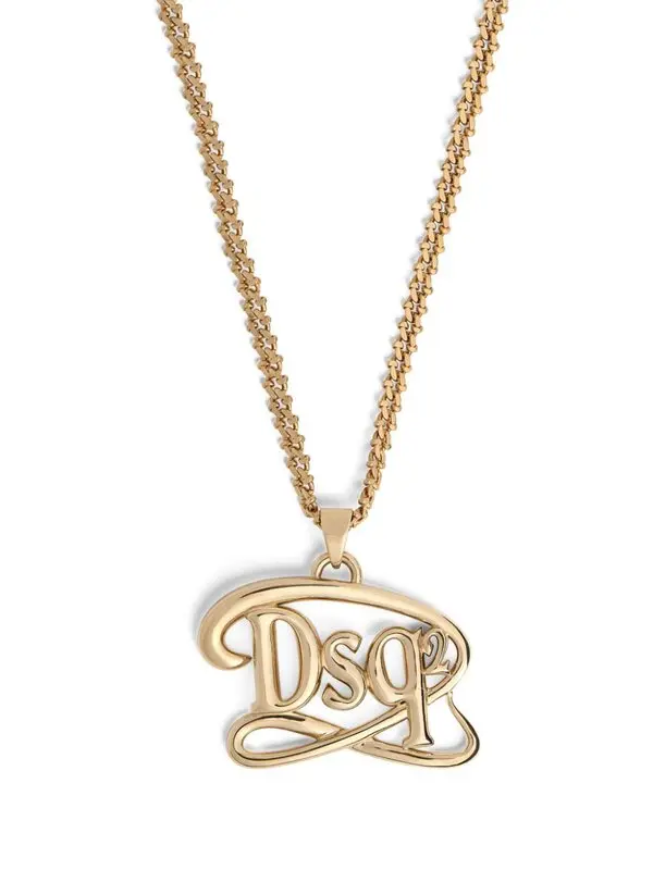Dsquared2 Logo Pendant Chain Necklace - Gold