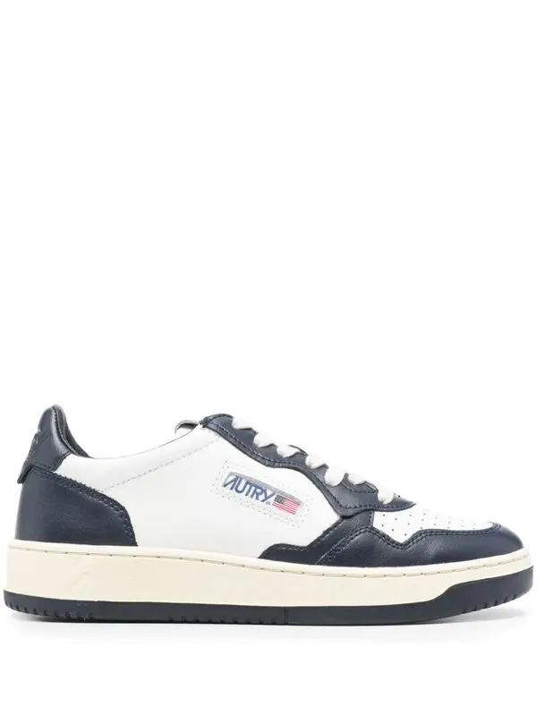 AUTRY Medalist Panelled Leather Sneakers - White