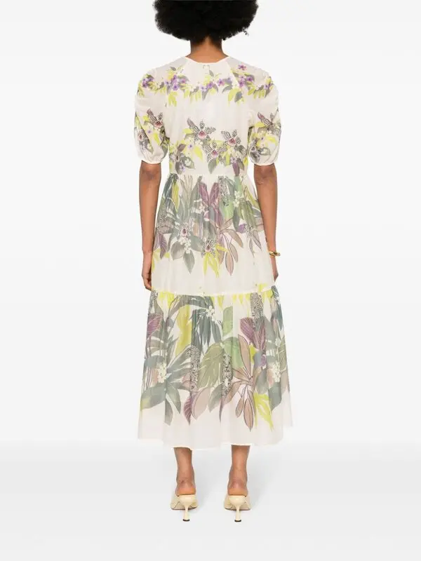 TWINSET Jungle-print Muslin Dress