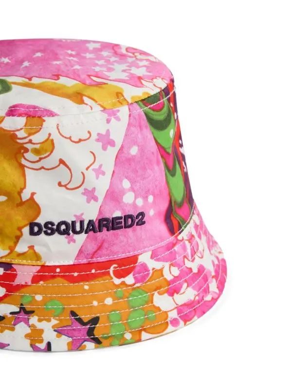 Dsquared2 Graphic-print Embroidered Bucket Hat