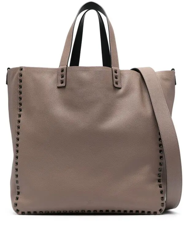Valentino Garavani Reversible Rockstud Tote Bag - Brown