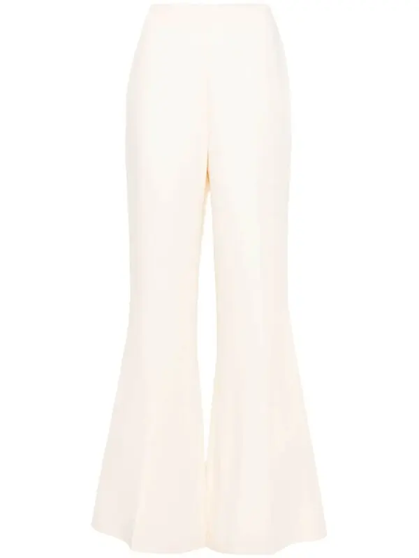 TWINSET Pressed-crease Flared Trousers