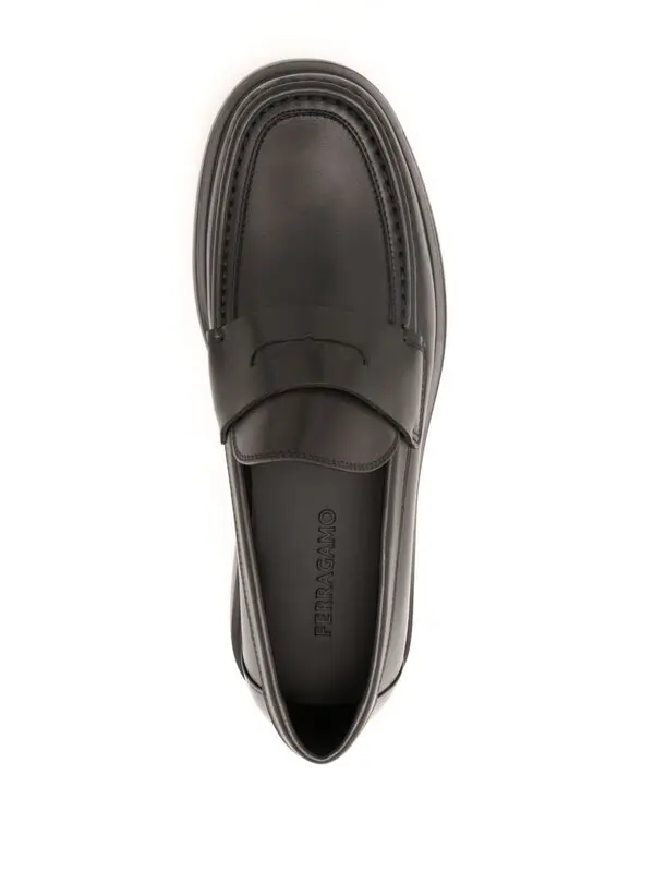 FERRAGAMO Penny-slot Leather Loafers