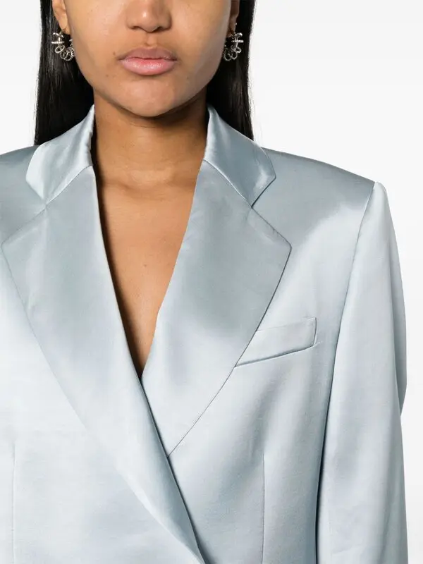 Gcds Satin Single-breasted Blazer