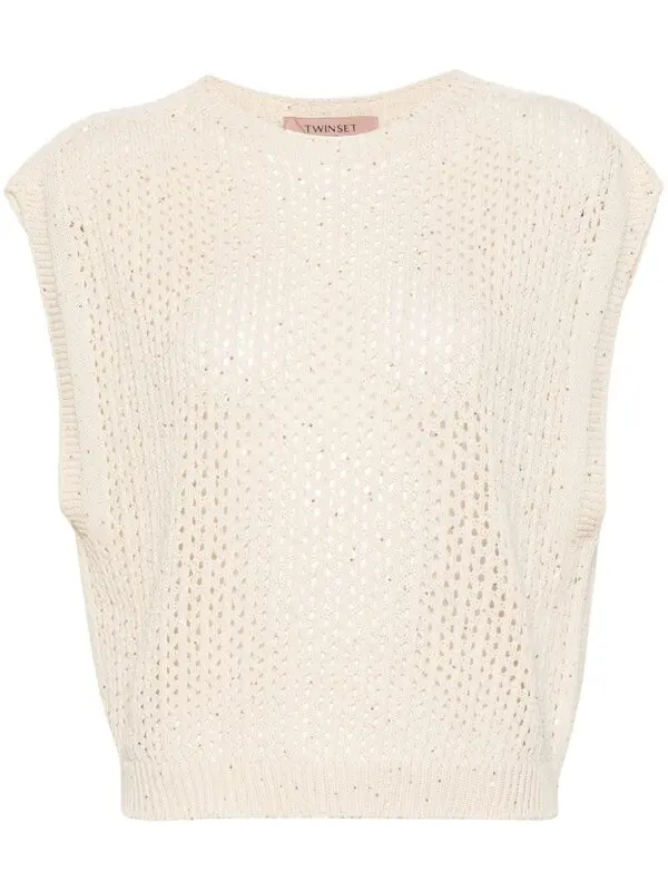 TWINSET Sequined Knit Top