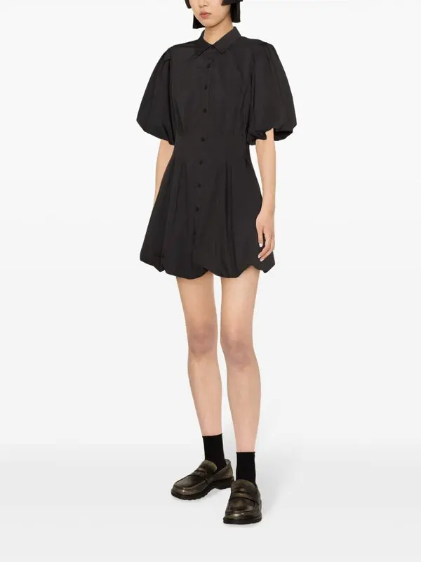 Simkhai Signature Cleo Shirt Mini Dress - Black