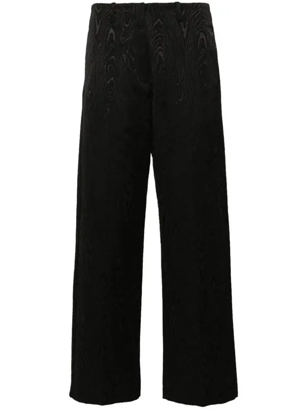 FORTE_FORTE Patterned Jacquard Straight-leg Trousers