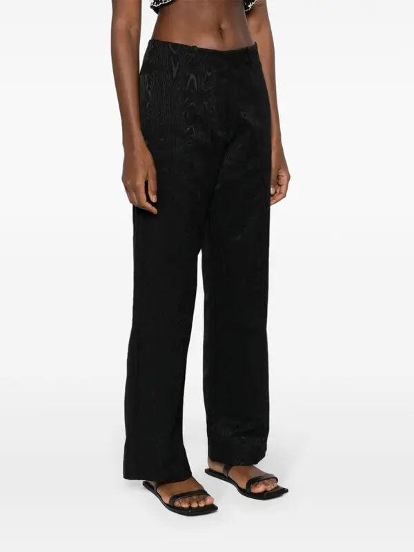 FORTE_FORTE Patterned Jacquard Straight-leg Trousers