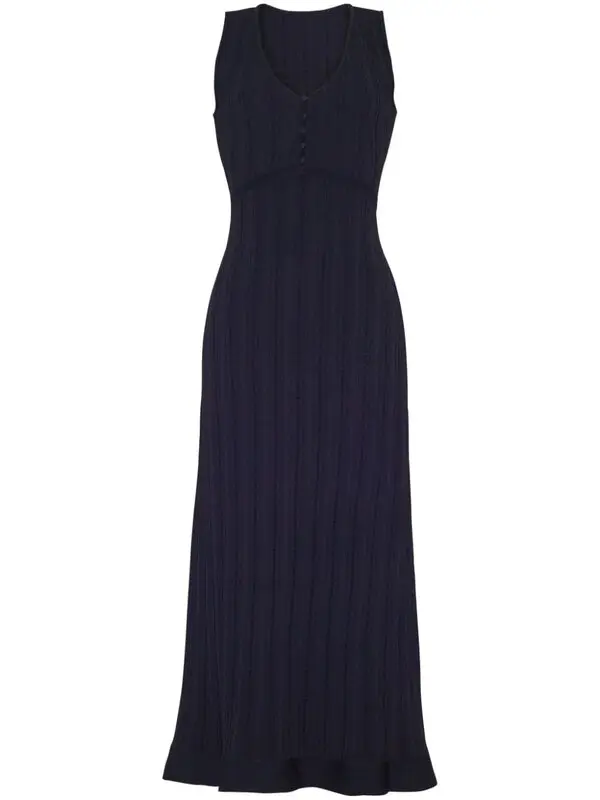 Adam Lippes Mysa Pointelle-knit Midi Dress