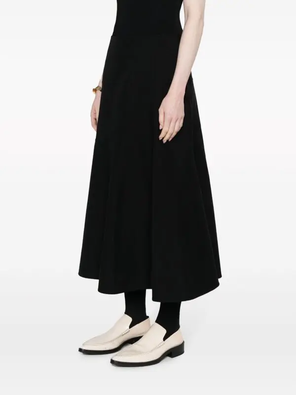JIL SANDER Twill Cotton-blend Skirt