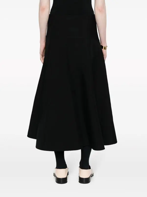 JIL SANDER Twill Cotton-blend Skirt