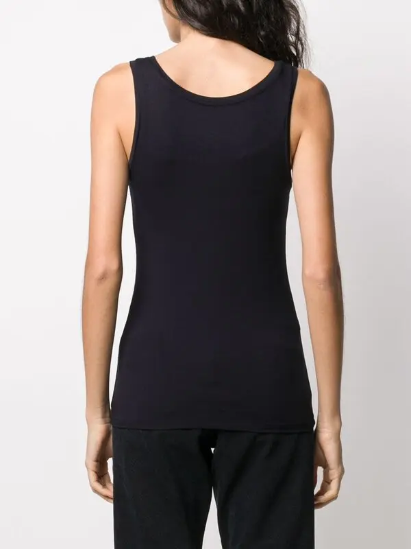 Majestic Filatures Scoop Neck Sleeveless Top - Blue