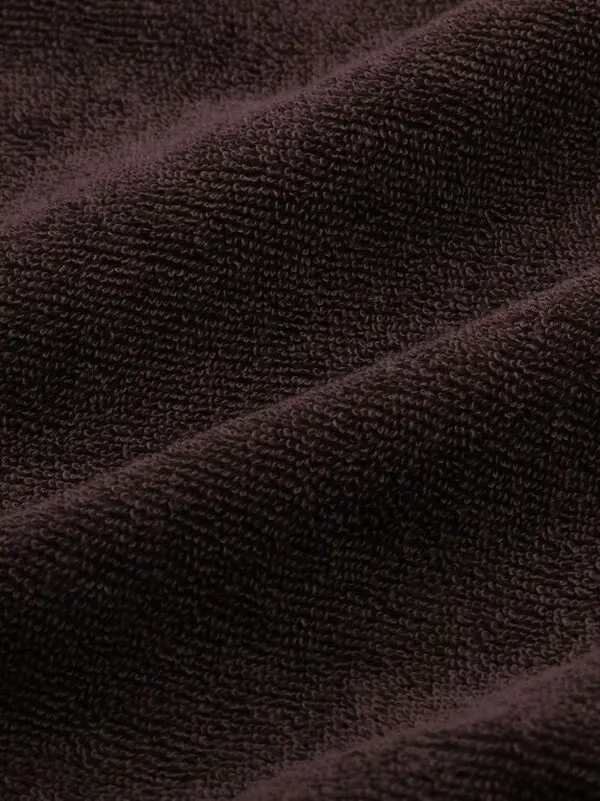 SPORTY & RICH Script-logo Velour Track Pants - Brown