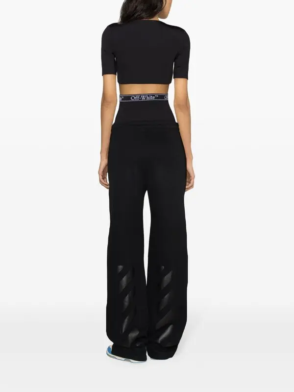 Off-White Logo-tape Open-back T-shirt