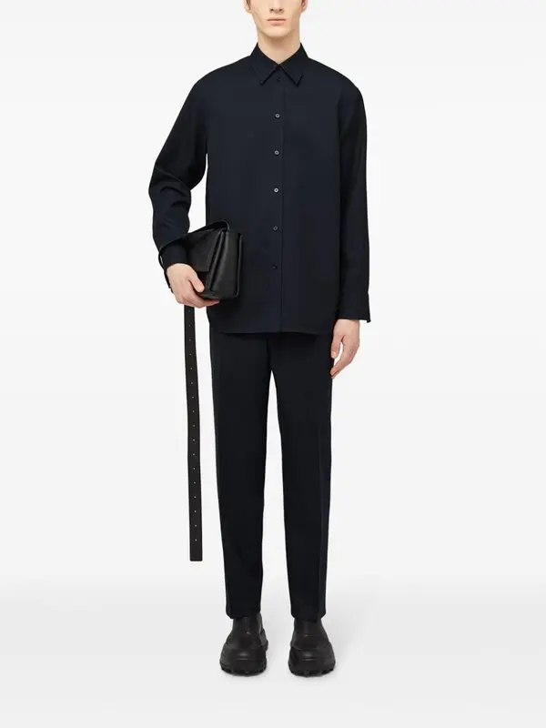 JIL SANDER Wool Tapered Trousers