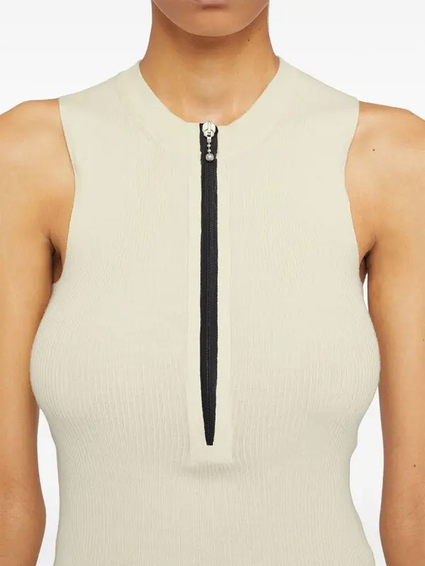 JIL SANDER Logo-print Ribbed Tank Top