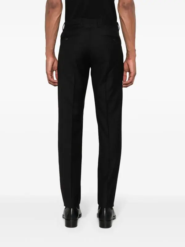 Dolce & Gabbana Pressed-crease Wool Trousers