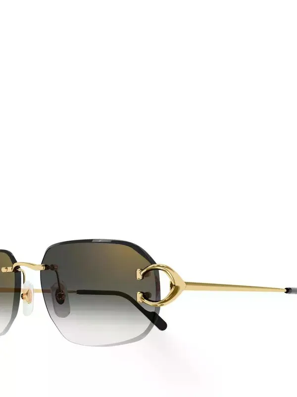 CARTIER Rectangle-frame Sunglasses