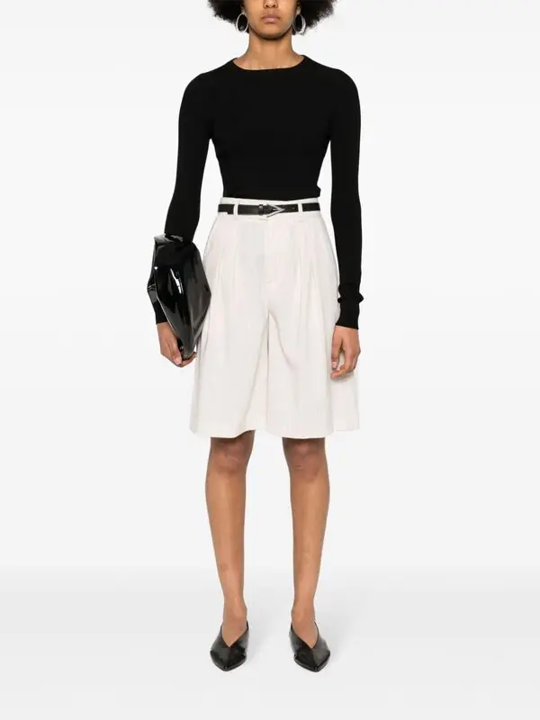 Fabiana Filippi Crew-neck Ribbed Jumper - Black