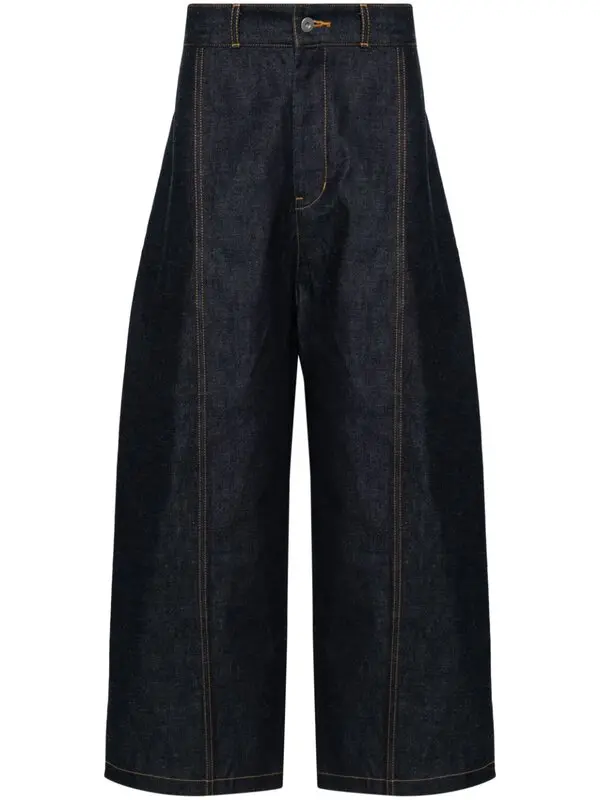SAGE NATION Seam-detail Wide-leg Jeans