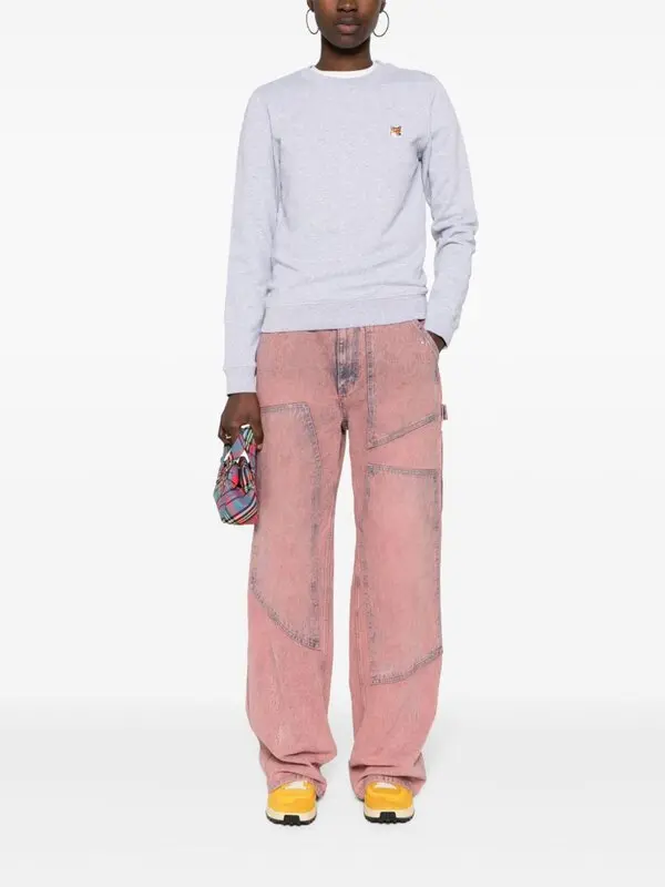 Maison Kitsuné Fox Head Cotton Sweatshirt - Grey