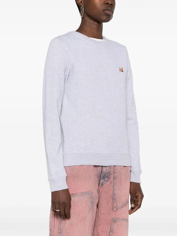 Maison Kitsuné Fox Head Cotton Sweatshirt - Grey