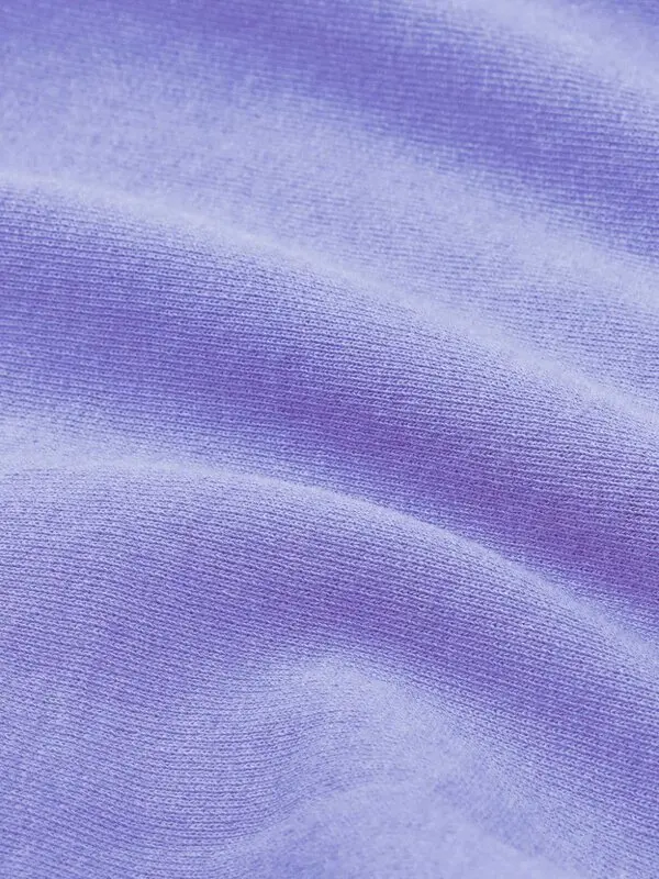 SPORTY & RICH Crown-embroidered Cotton Sweatshirt - Purple