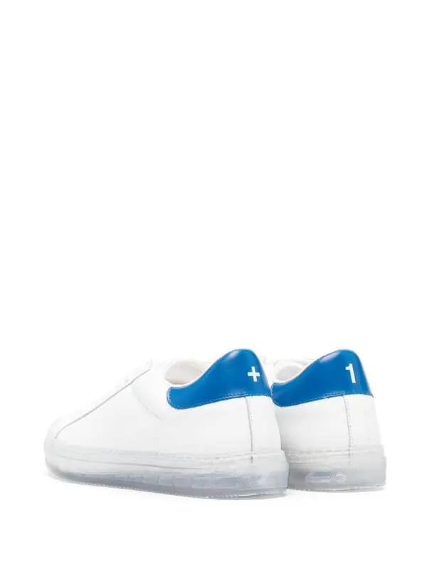 Kiton Transparent-sole Leather Sneakers