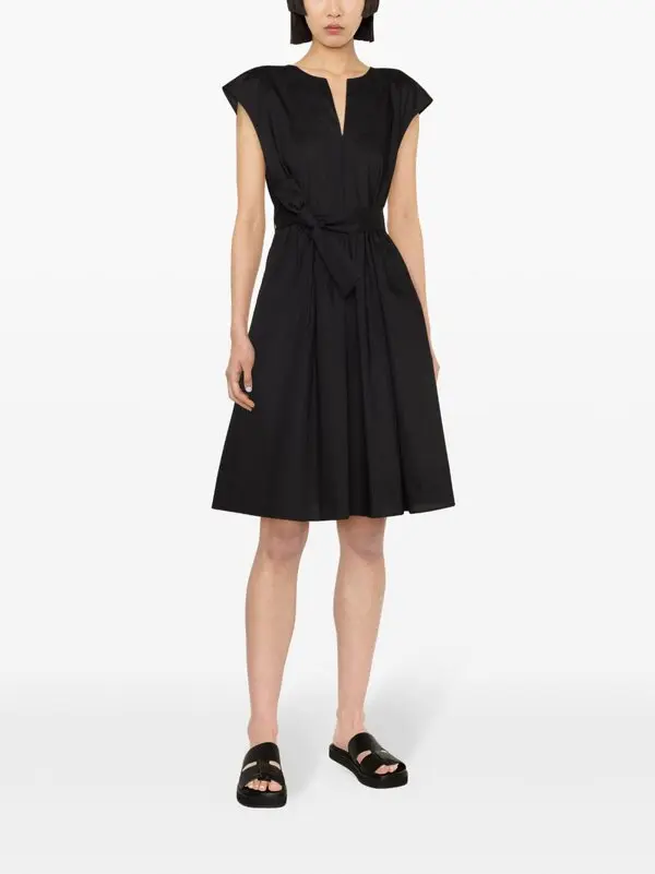 Woolrich Belted Cotton Dress - Black