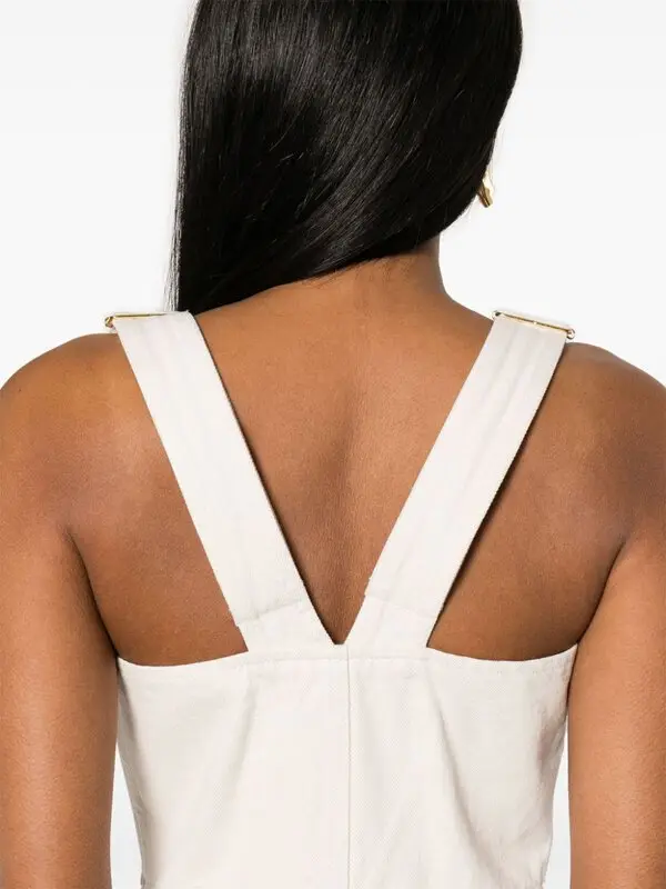 PATOU Denim Dungaree Dress