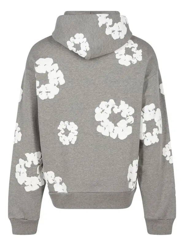 DENIM TEARS Printed Cotton Hoodie - Grey
