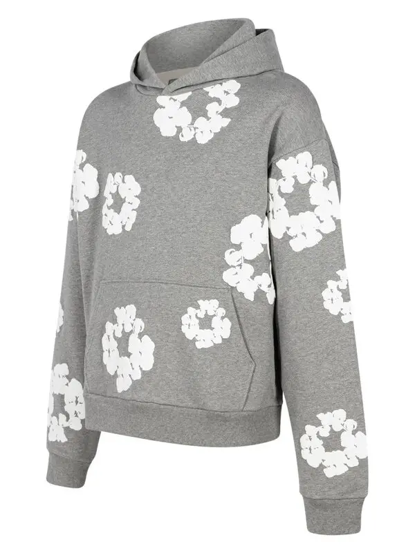 DENIM TEARS Printed Cotton Hoodie - Grey