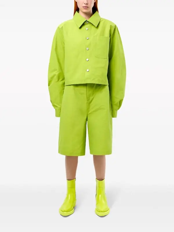 Camper Button-up Shirt Jacket - Green
