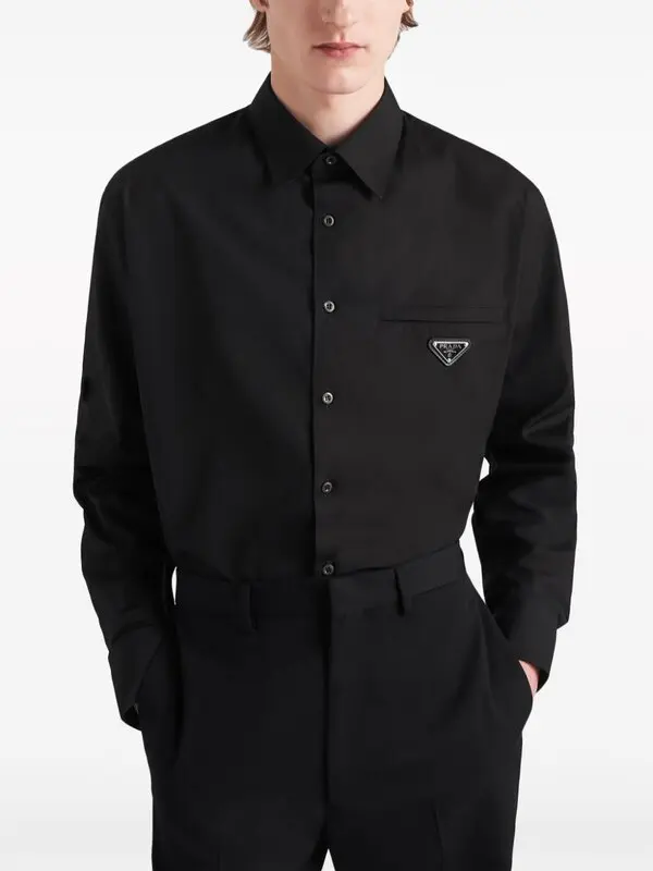 Prada Triangle-logo Shirt