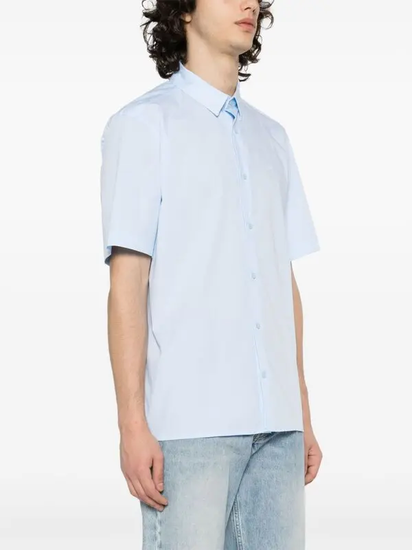 Calvin Klein Monogram-embroidered Cotton Shirt
