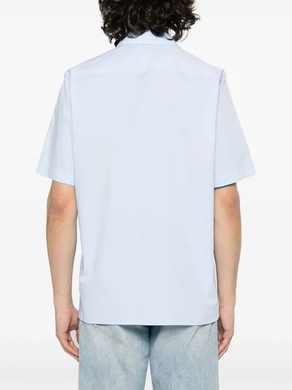 Calvin Klein Monogram-embroidered Cotton Shirt