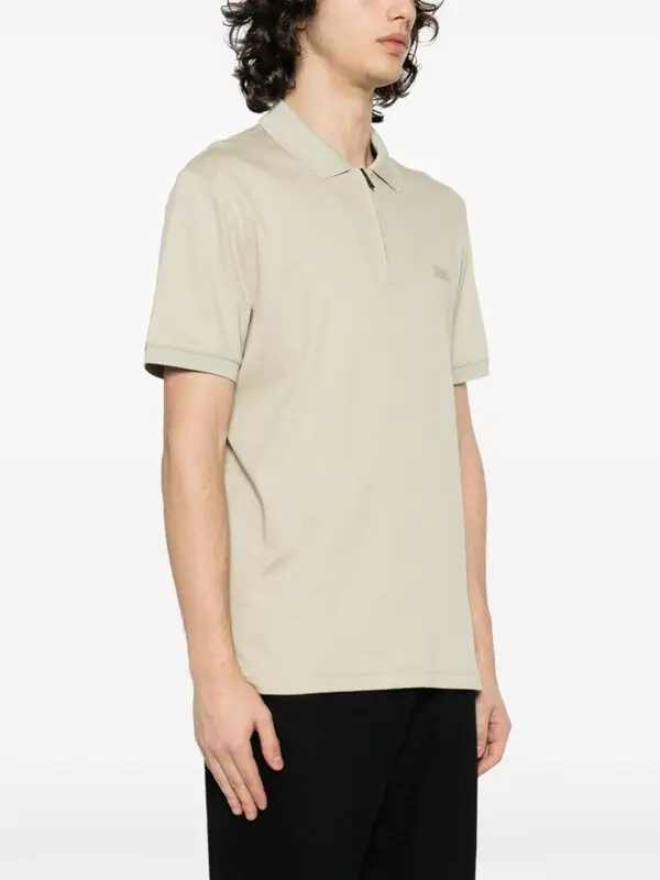 Calvin Klein Logo-patch Cotton Polo Shirt