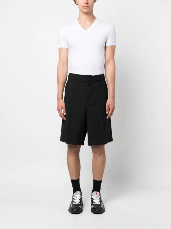 Zegna V-neck Stretch-cotton T-shirt - White