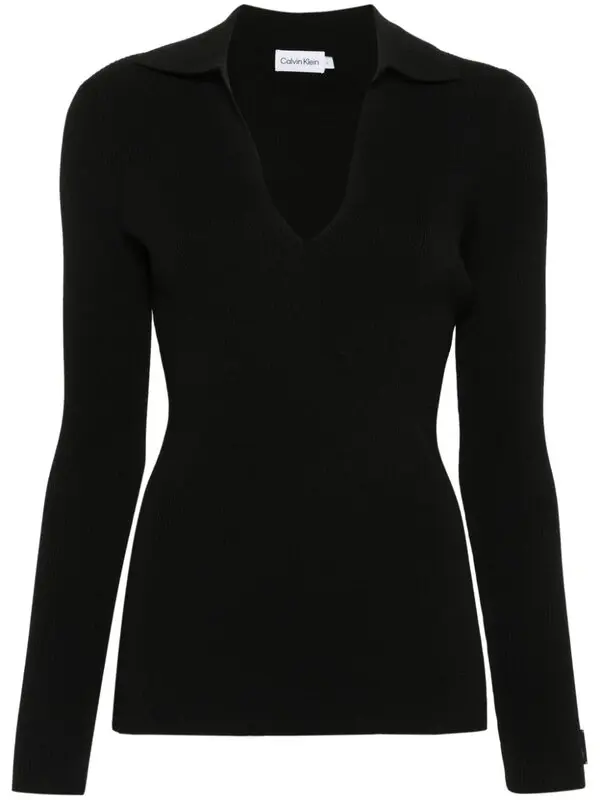 Calvin Klein Fine-ribbed Jumper - Black