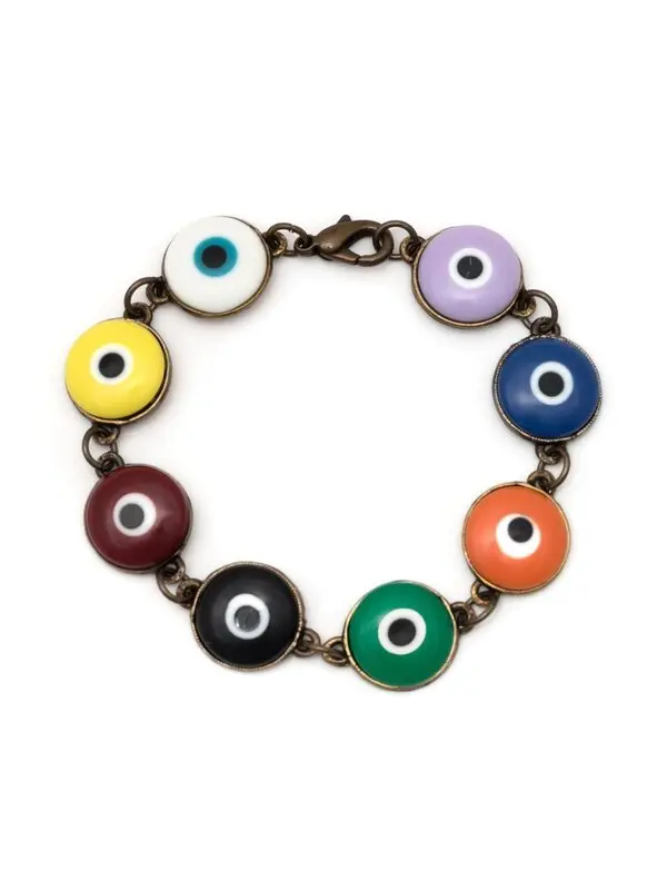 AMIR SLAMA Evil Eye Colour-block Bracelet - Multicolour