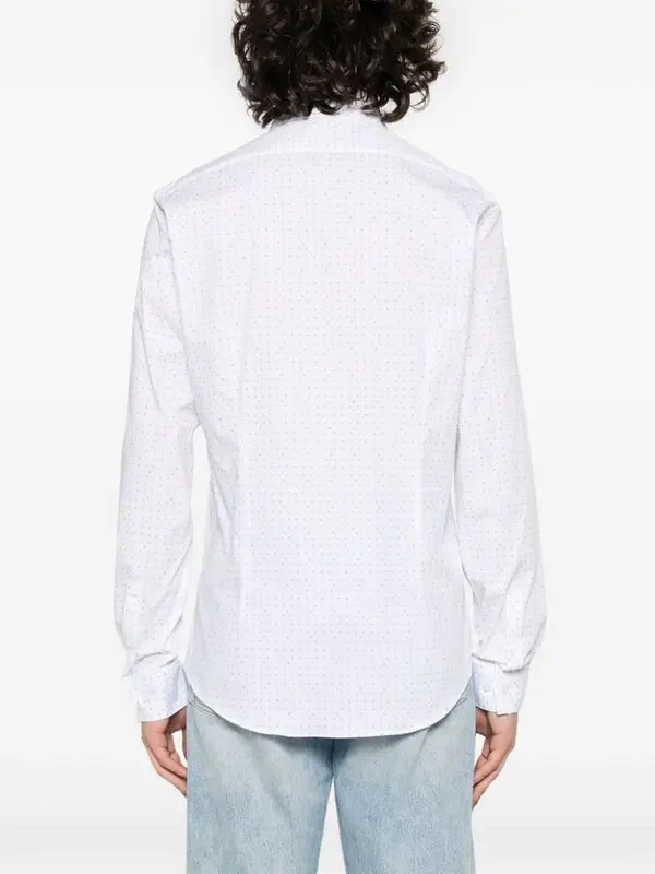 Calvin Klein Geometric-print Cotton Shirt